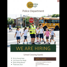 THE COLUMBIA BOROUGH POLICE DEPARTMENT IS HIRING PART-TIME CROSSING ...