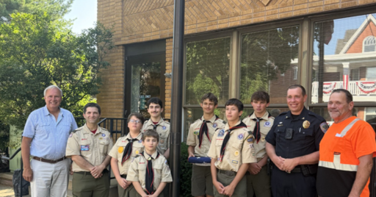 Flag Replacement Ceremony - Thank You Boy Scout Troop 142 and Young Men ...
